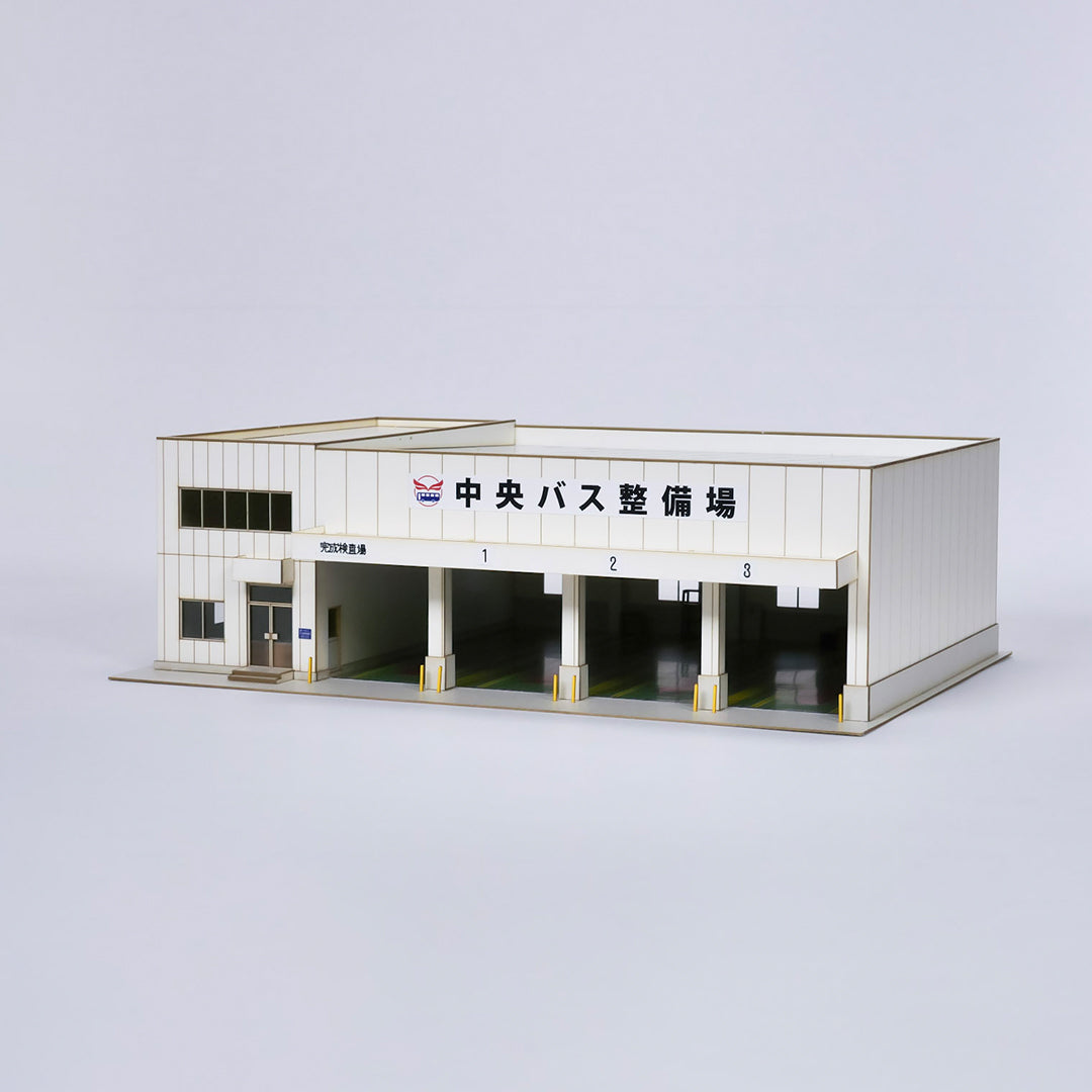 Bus Maintenance Depot | PRODUCT- miniature paper kit - – Tokyo Diorama ...