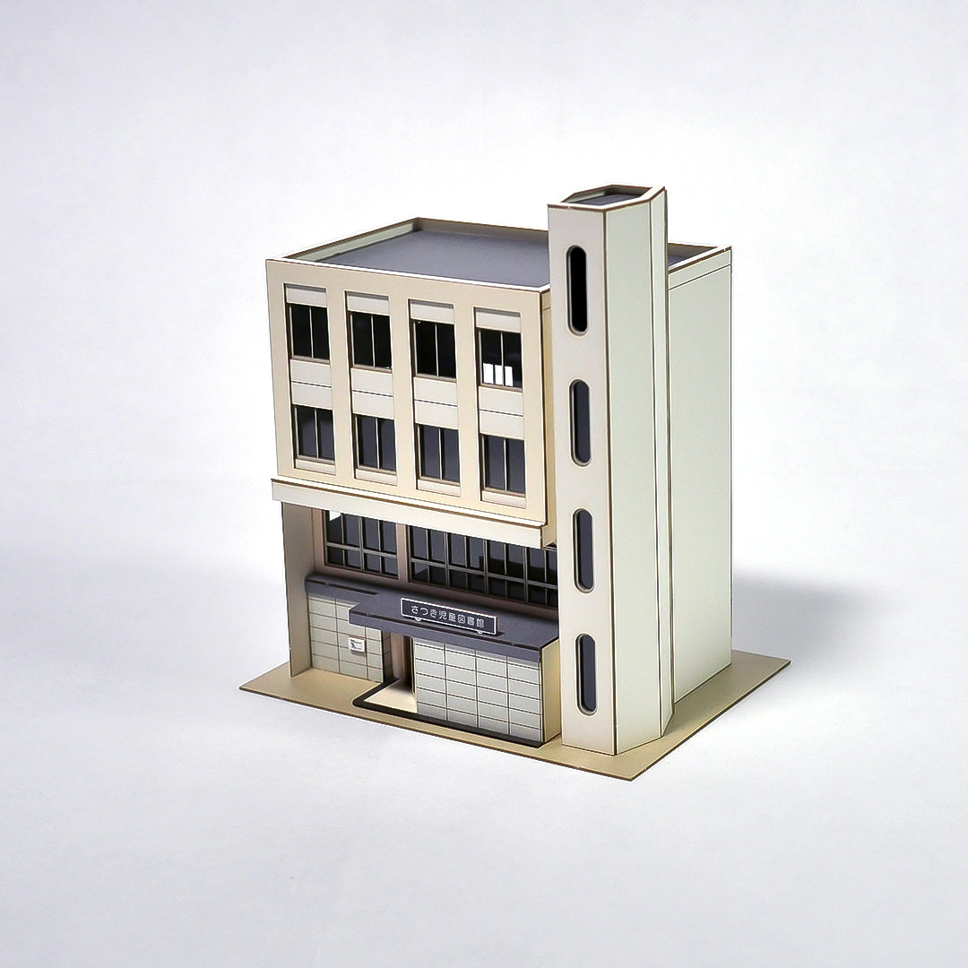 Children's library | PRODUCT- miniature paper kit - – Tokyo Diorama Factory