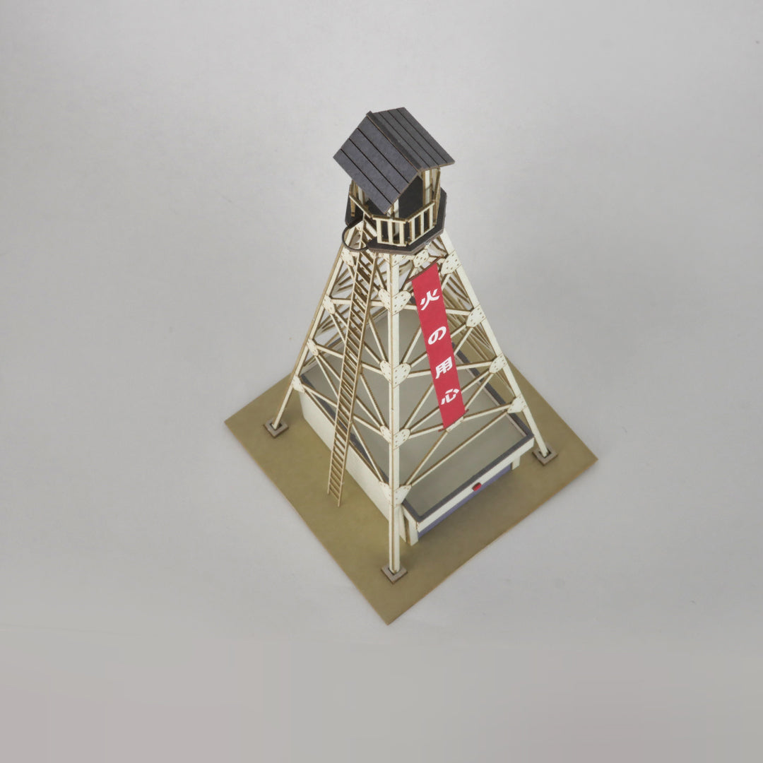 Fire Watchtower | PRODUCT- miniature paper kit - – Tokyo Diorama Factory